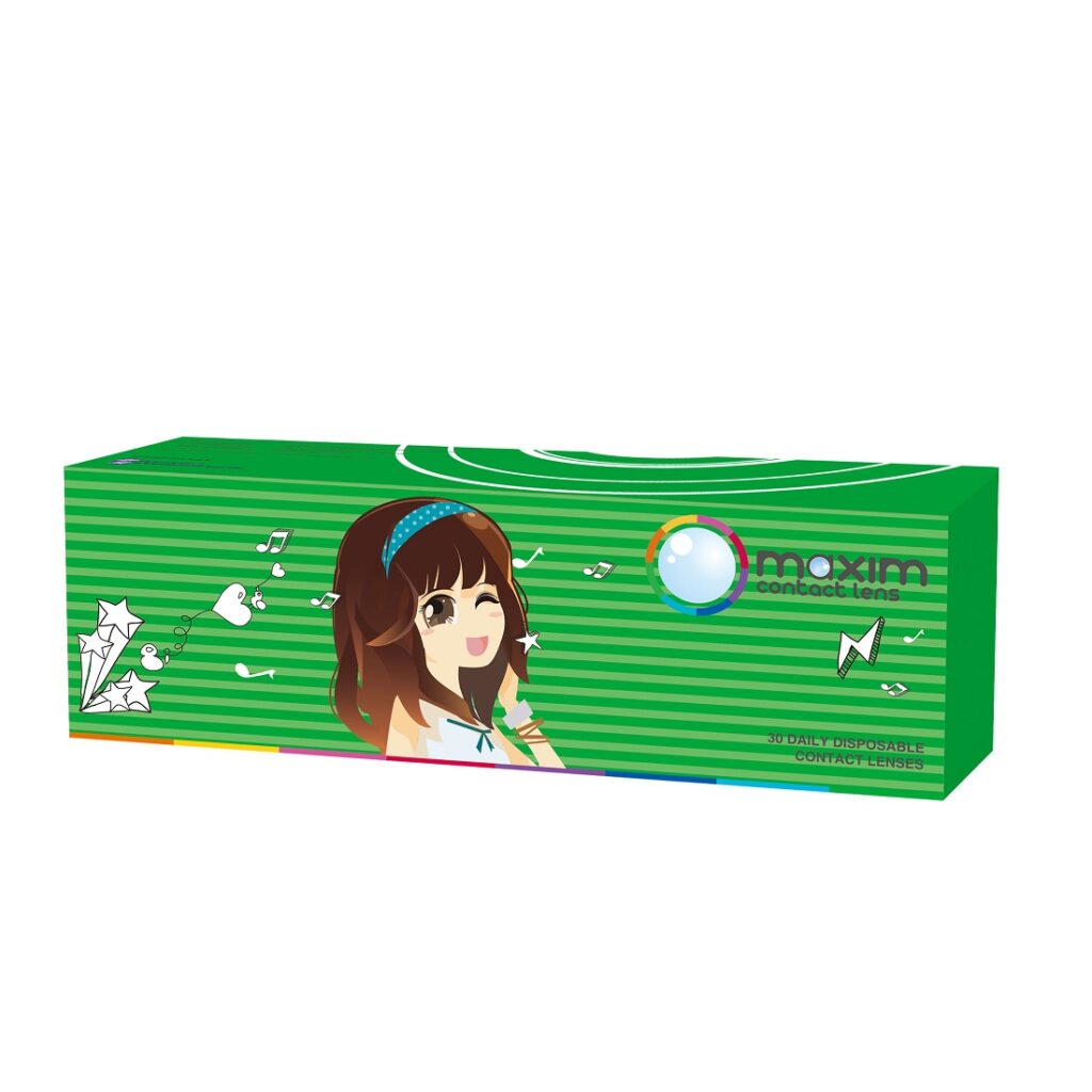Maxim Colour 1Day Green Box (30pcs in box) - Citylens